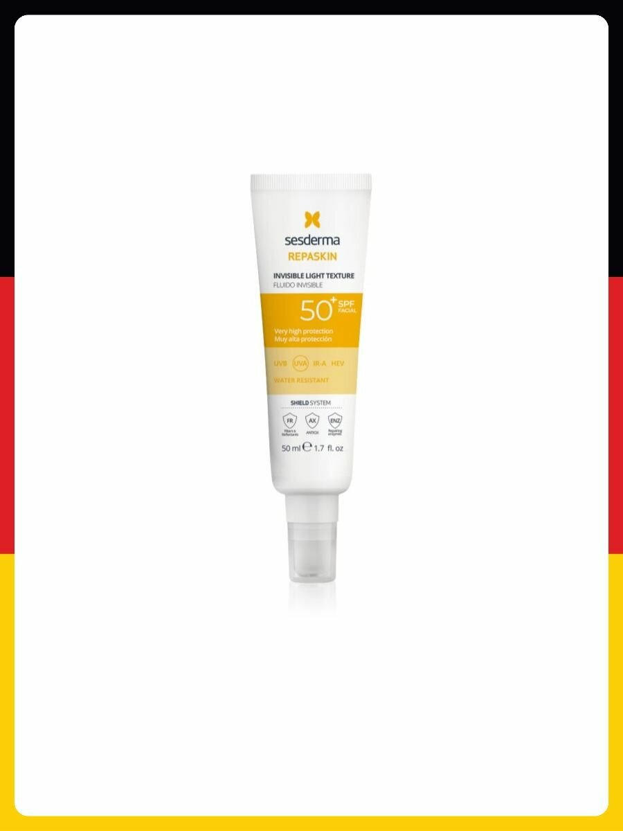 Средство солнцезащитное Sesderma Repaskin Invisible Light Protective Fluid SPF 50, 50 мл