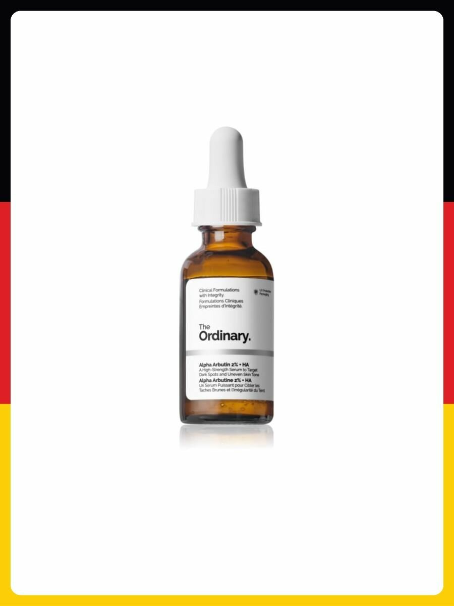 Сыворотка для ухода за кожей The Ordinary Alpha Arbutin 2% + HA Brightening Facial Serum with Hyaluronic Acid, 30 мл
