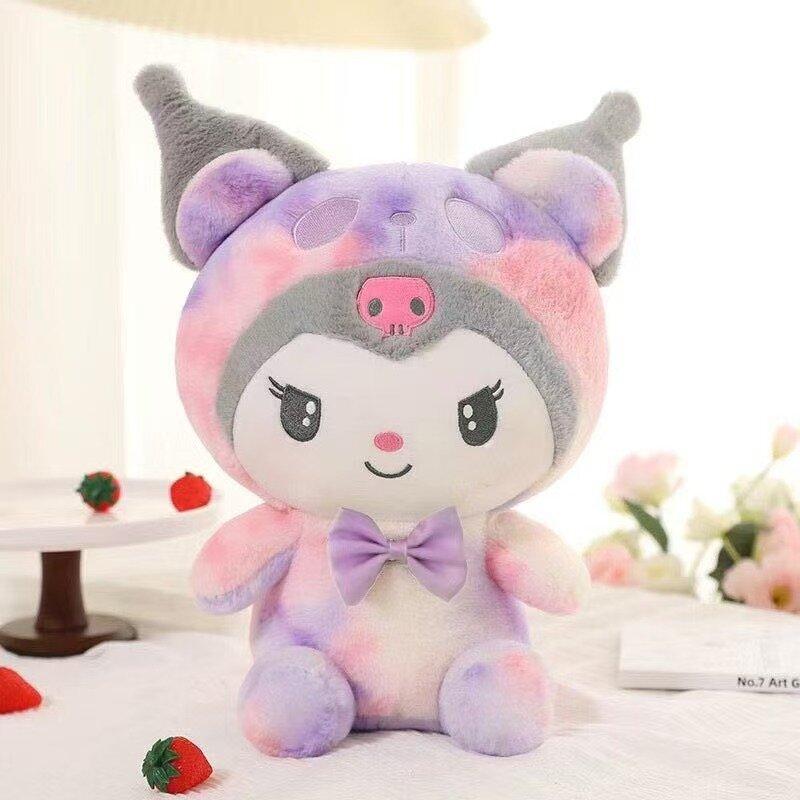 25 см аниме Sanrio плюшевые куклы игрушки Kawaii Hello Kitty Kuromi My Melody Cinnamoroll мультфильм милые плюшевые игрушки подарки для детей Белый, Hello kitty