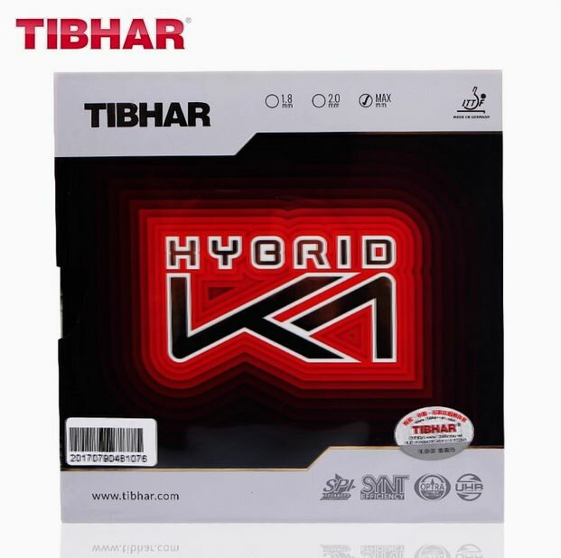 Накладка для настольного тенниса TIBHAR HYBRID K1, red MAX