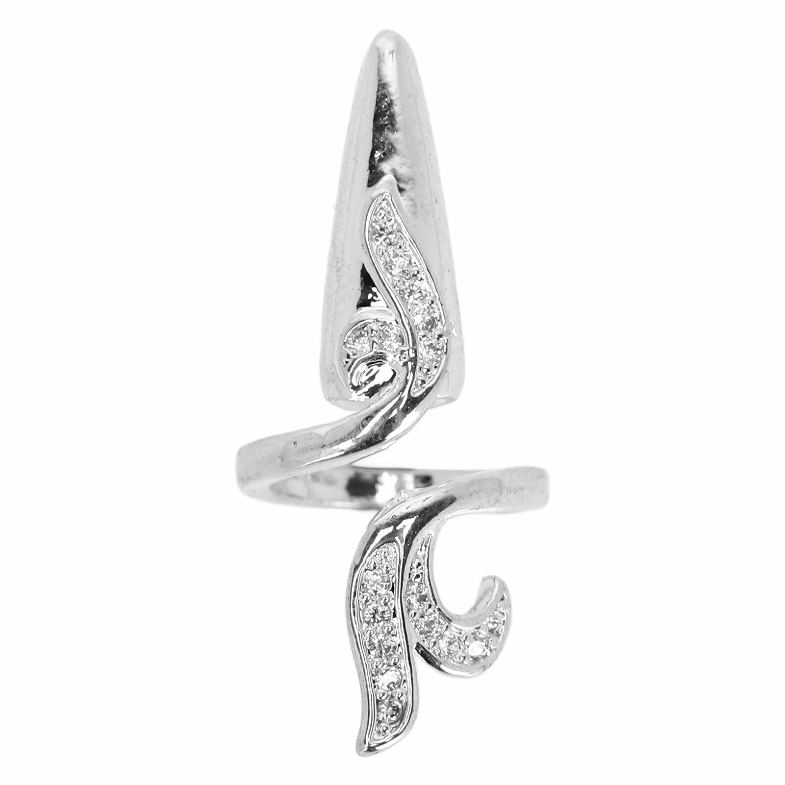 Женщины ногтя кольца очаровательные стразы.