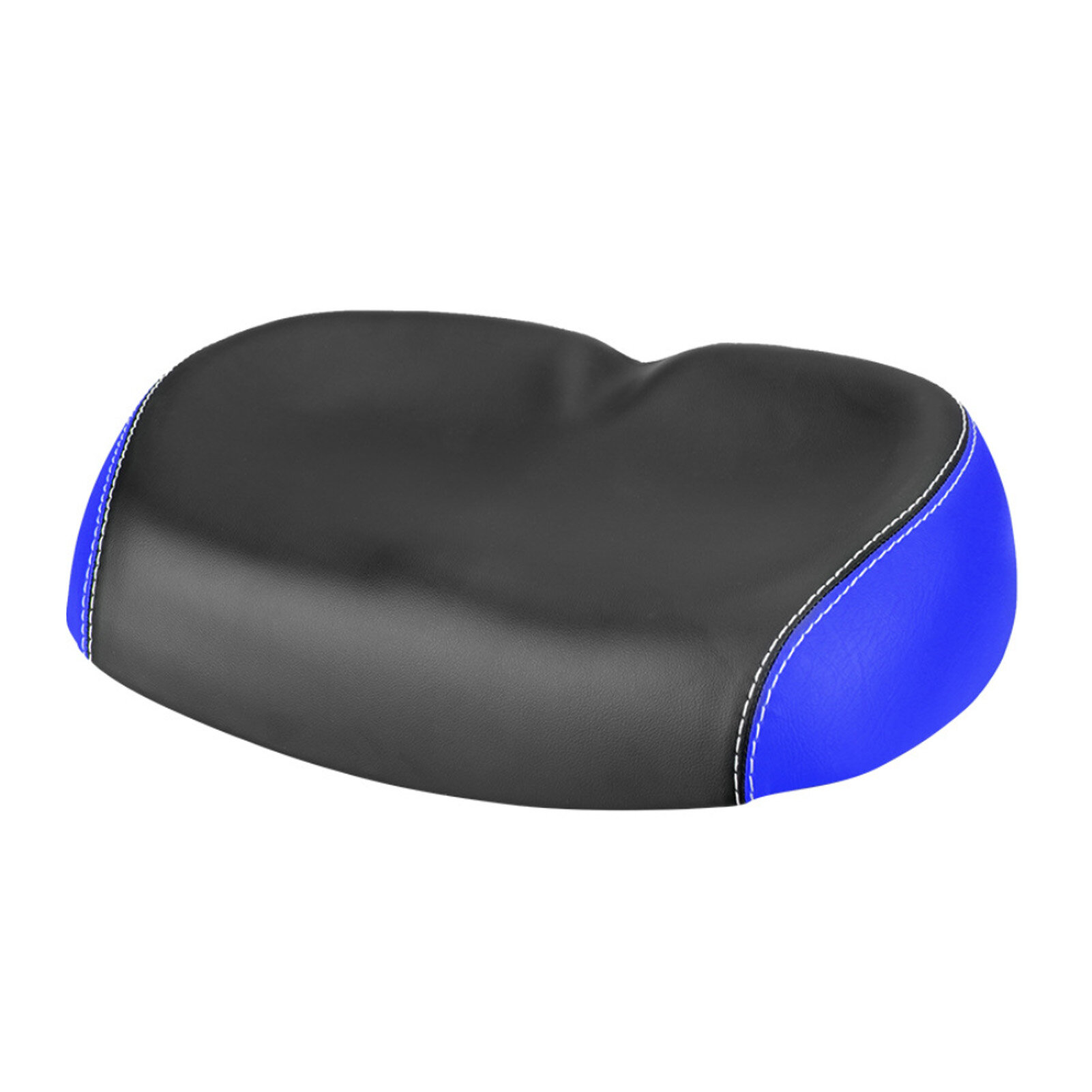 Безносовый седло для велосипеда Bike Seats Cushion универсальный PU Pad водонепроницаемый Shock Bike Seats, материал: кожа PU + пена полиуретановая + пластиковая днище, цвет: черный, синий, красный (выбор), размер изделия: 260*170*90мм, размер упаковки: