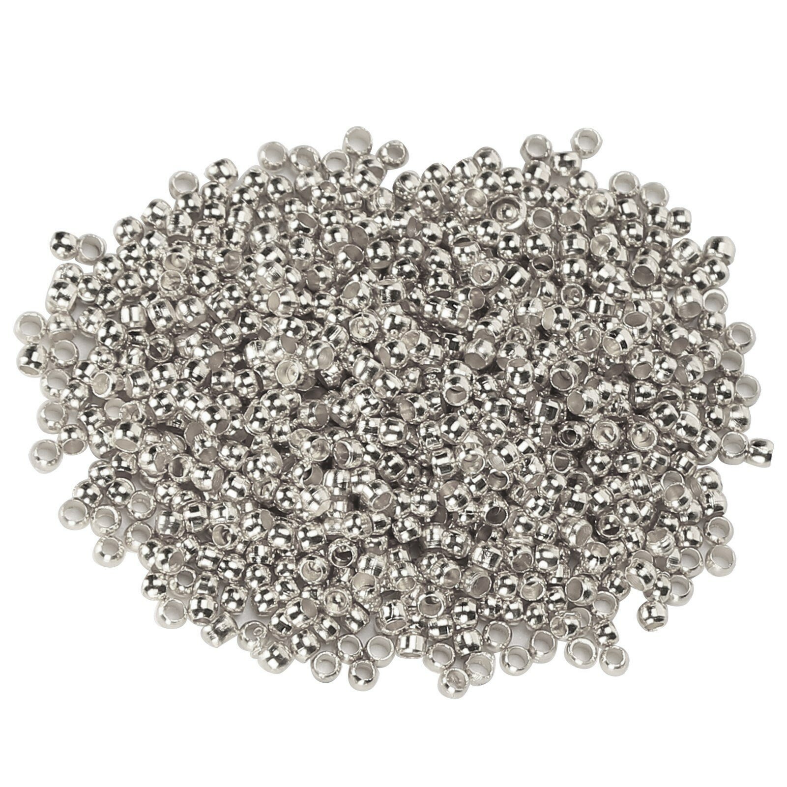 500Pcs Crimp Beads Round Spacer Loose Stopper Terminators Tips for Necklace Bracelet