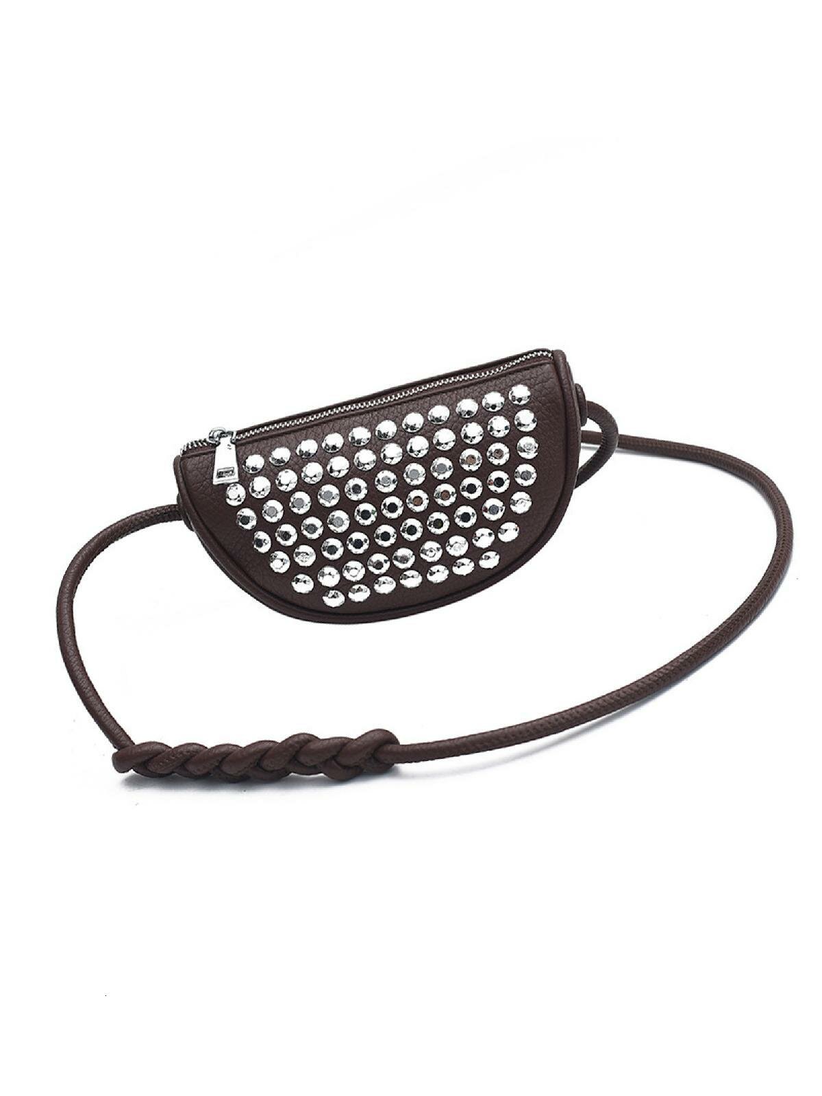 Модные женские сумки через плечо с заклепками PU1eatherHandbags, сумочка для подмышек, повседневные сумочки через плечо для повседневной носки