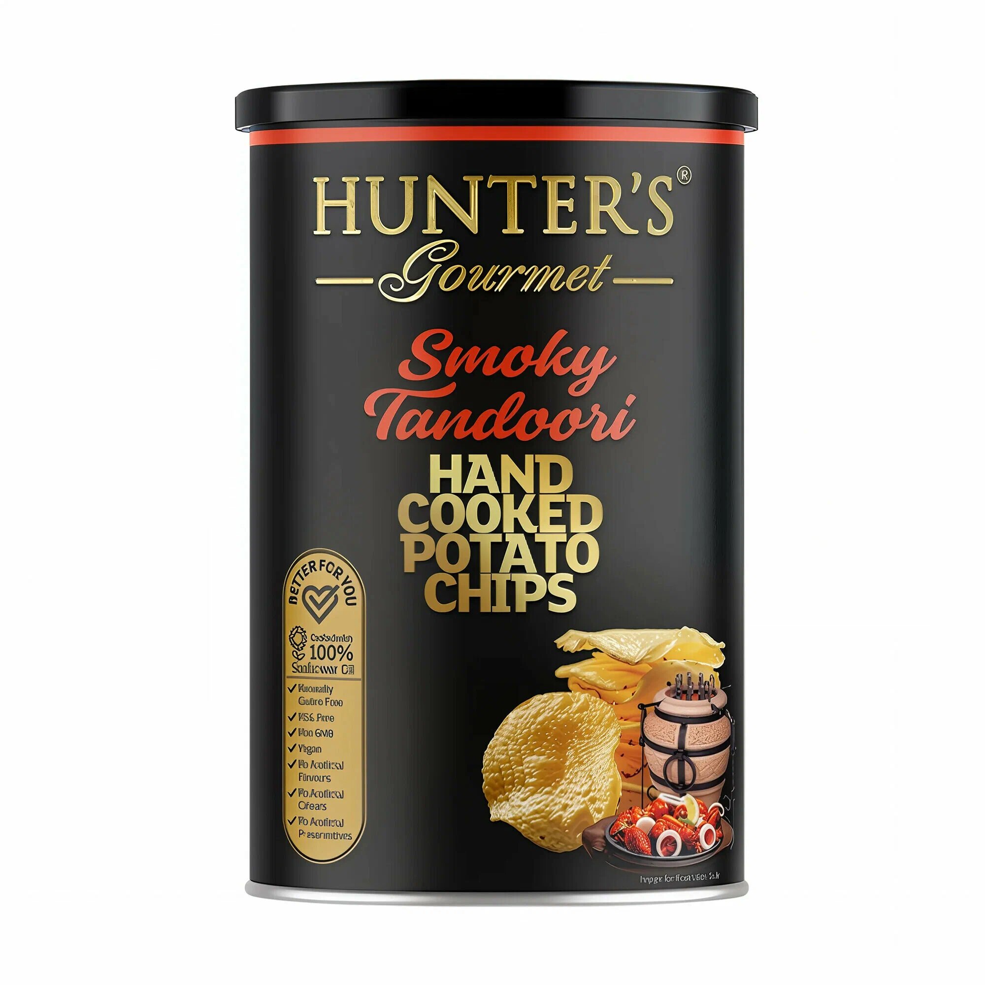 Картофельные чипсы Hunter's Gourmet со вкусом "Тандури" 150гр.