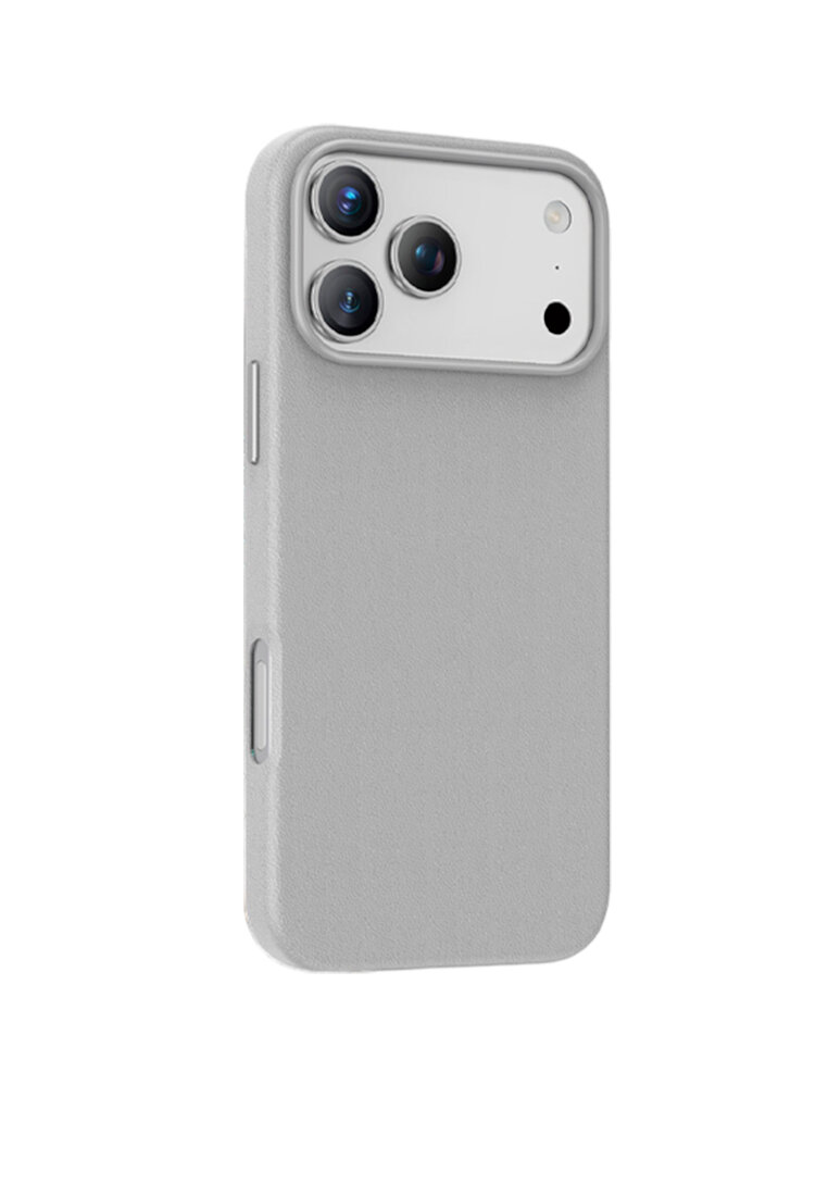 Чехол iPhone 17 Pro KEEPHONE Peekaboo MagSafe Высококачественная кожа приятная на ощупь, сильные магниты N52 - Серый