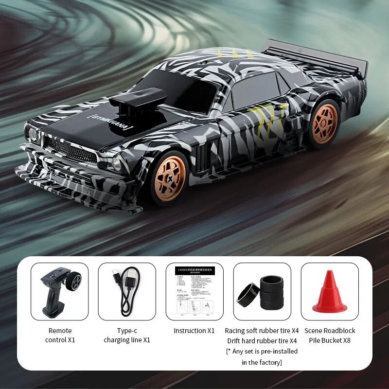 JIABAILE 1/43 полноразмерный радиоуправляемый дрифт-кар первая партия из шести штук 4301 4302 4303 4304
