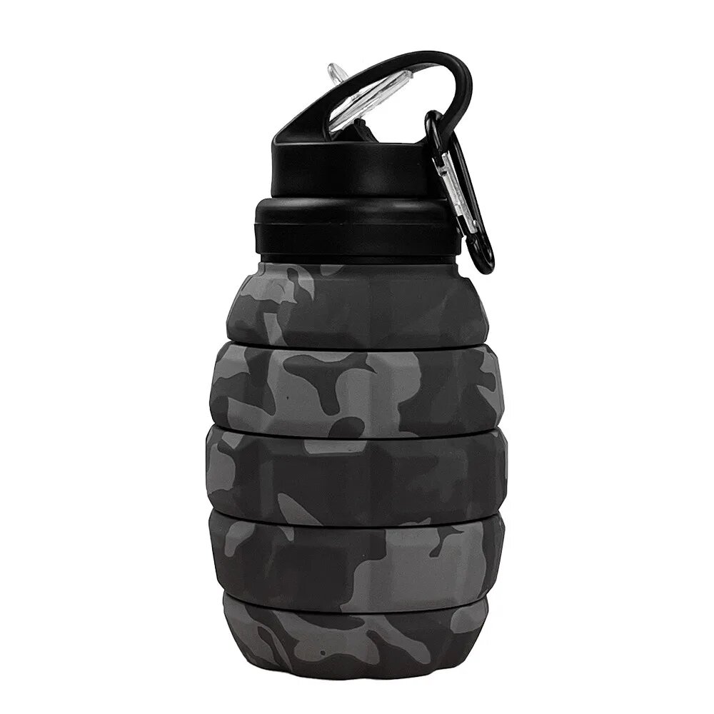 Складная силиконовая бутылка для воды Grenade 580 мл