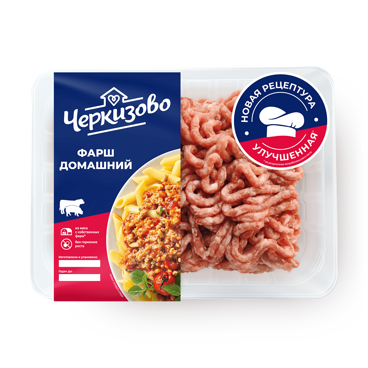 Фарш Черкизово «Домашний», говядина, свинина, 400 грамм, 1 упак.