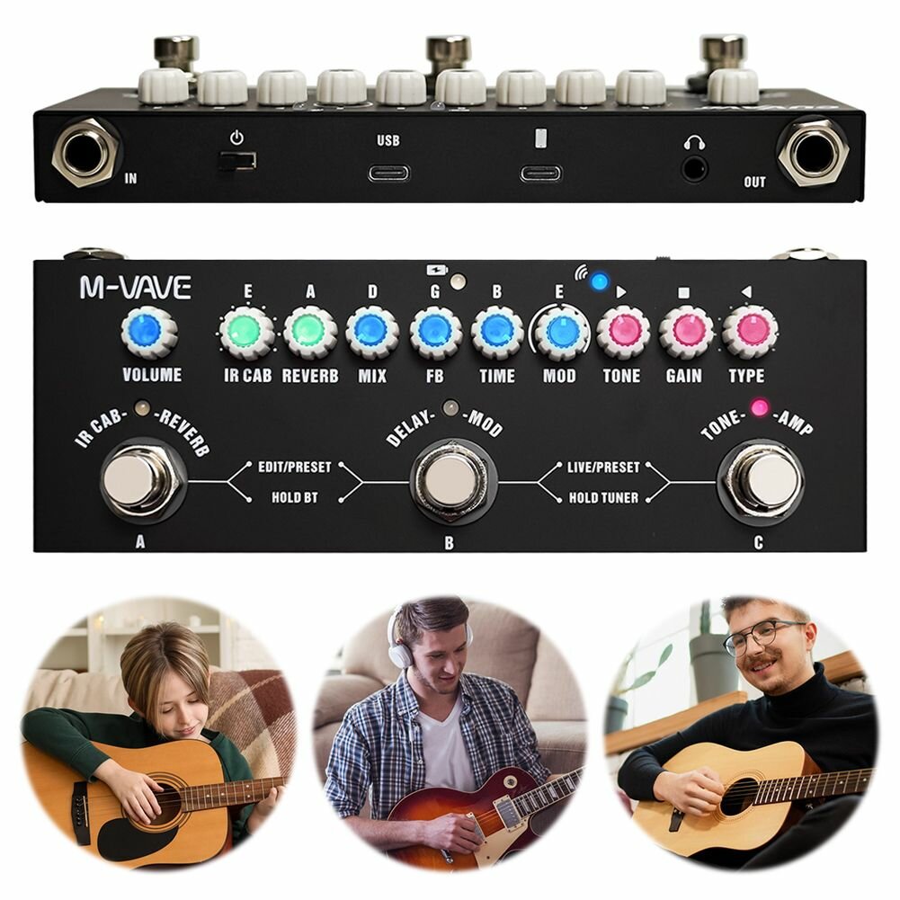 Гитарный эффект-процессор Cube Baby, с модуляцией и предусилителем