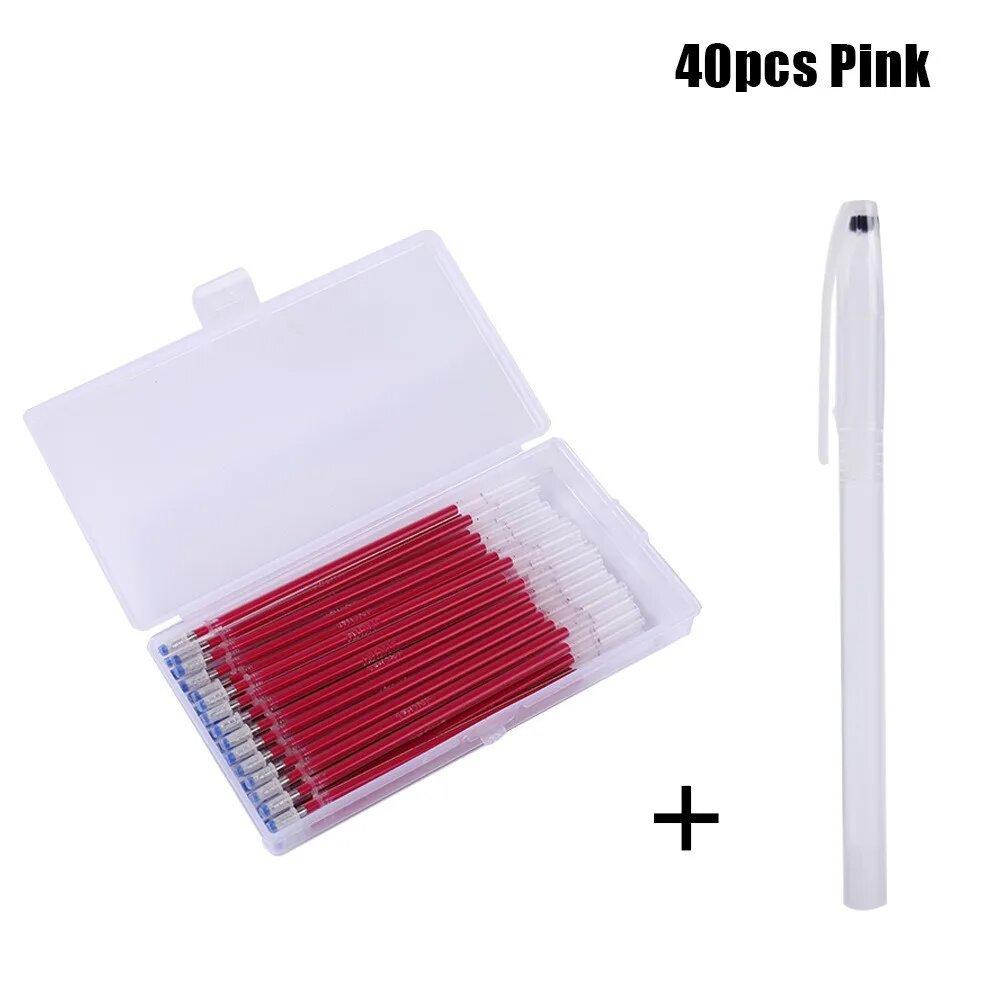 Термостираемые маркеры для шитья, 40 шт. Розовый, 40Pcs Pink