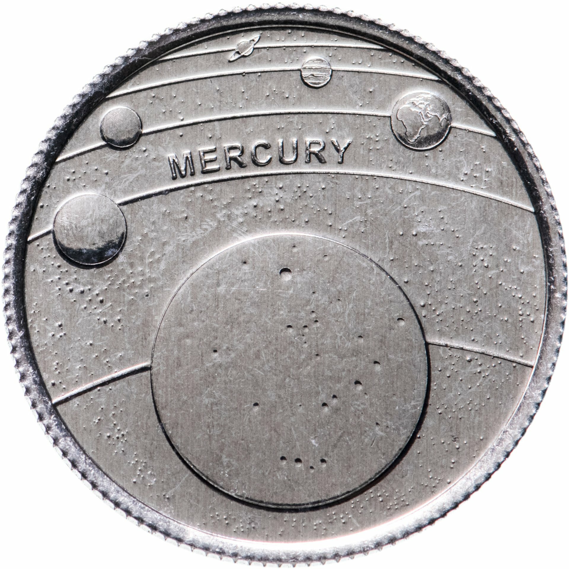 Турция 1 куруш 2022 Планеты Солнечной системы - Меркурий, Алюминий, в сохранности UNC