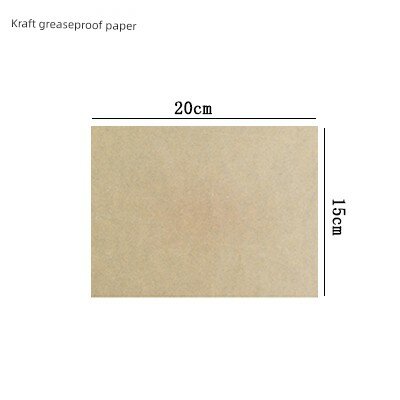 Одноразовые маслостойкие бумажные подложки для закусок - 15x20 см крафт-бумага, 500 листов в упаковке, натуральный цвет