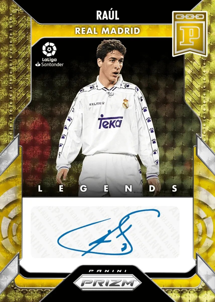 Коллекционная карточка Panini Raúl Real Madrid, Цвет: 2