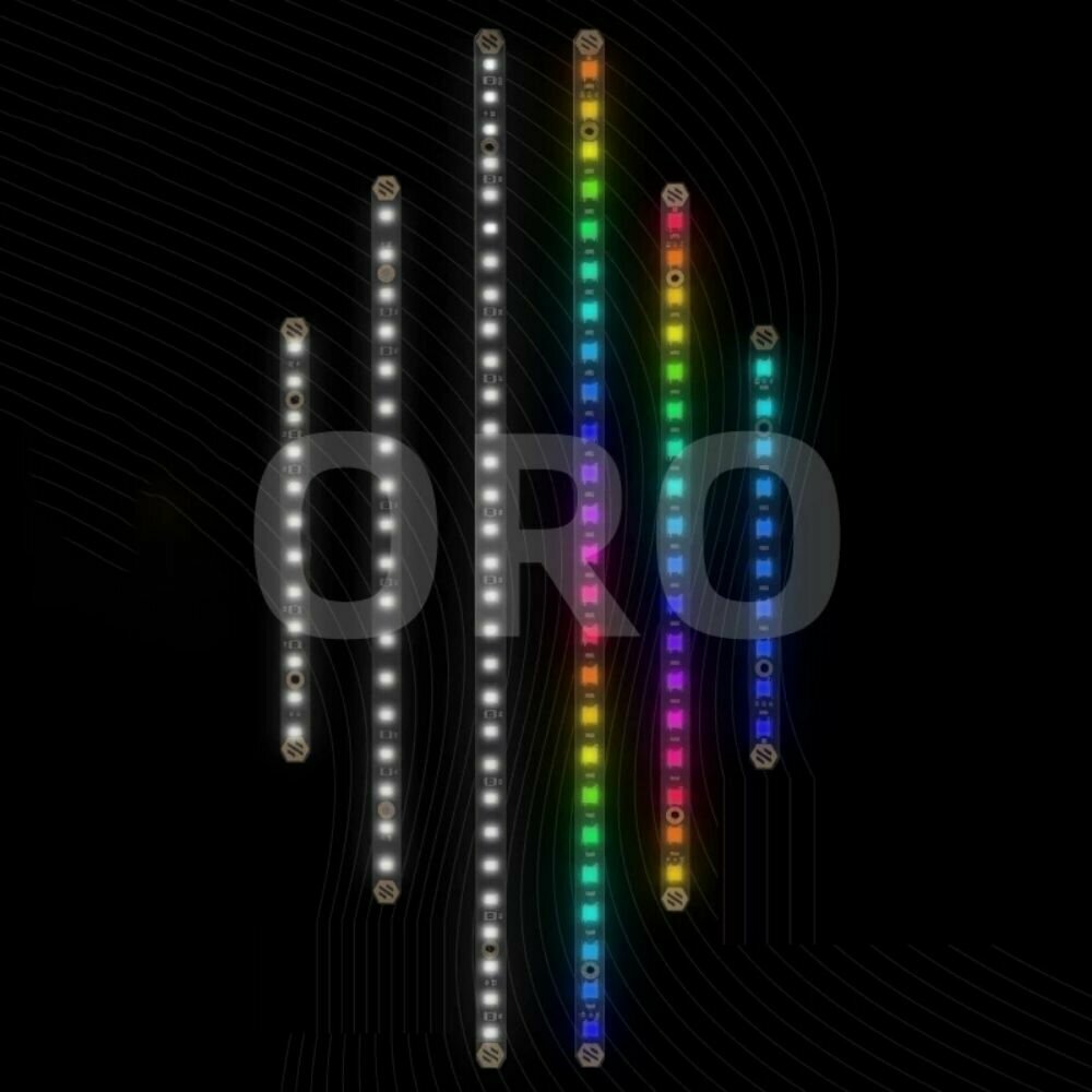 Комплект из 2 светодиодных плат дневного света 5 В RGB / белый светодиодный линейный светильник для 3D-принтера Voron 0.1/0.2 Voron 2.4 Trident 350/300/250 Micron+