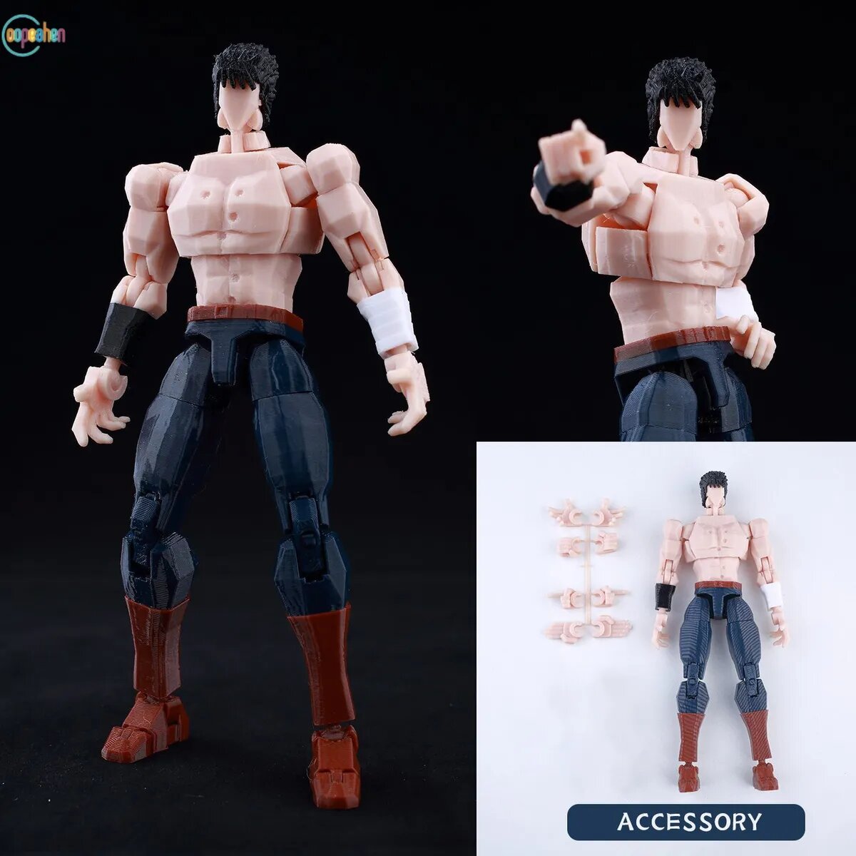 Jujutsu Kaisen Сукуна 3D печатная подвижная экшен фигурка Lucky Dummy 13, коллекционная модель манекен