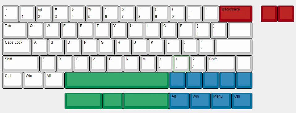 YMDK DK61 64 печатная плата, ANSI 64, Shift 2.25u