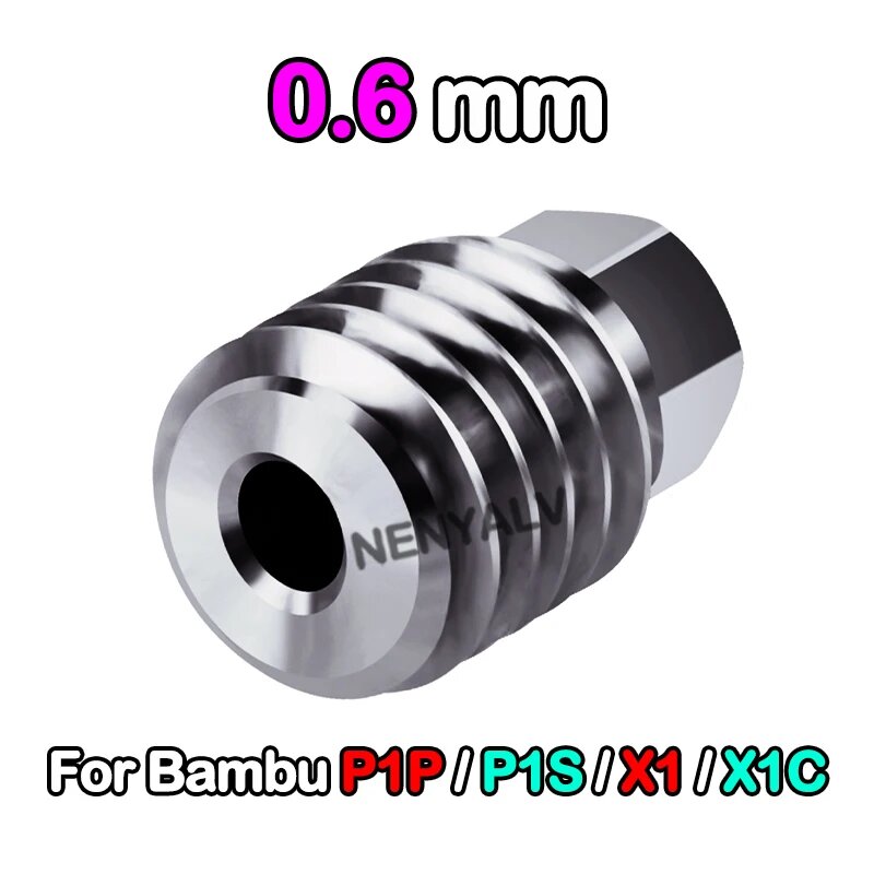 Сопло для Bambu Lab P1P/P1S/X1/X1C, 0.6 мм, Copper