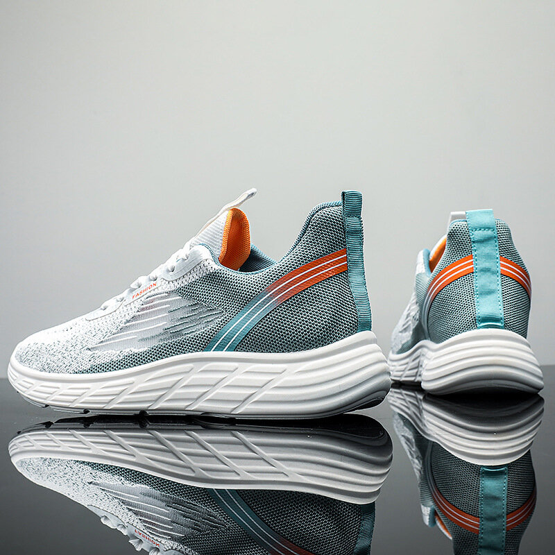 LUO Кеды Мужчины Лето Стильные Антискользящие Ткань/white moon