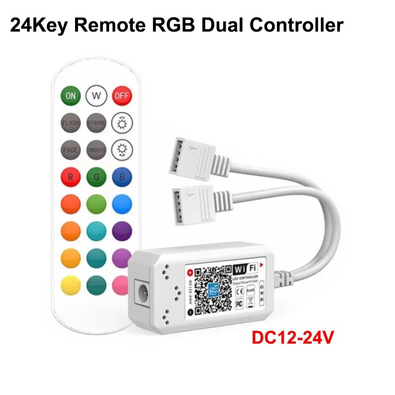 SUNSPURT Magic Home RGBW Bluetooth RGB Контроллер 3 PCS, RGB WIFI 24Key Dual