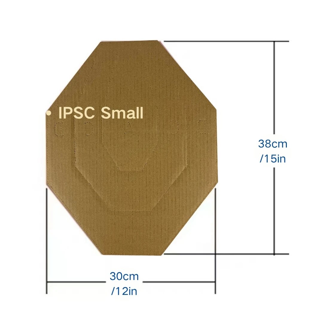 Мишень из гофрированной бумаги IPSC (маленький размер 38 см * 30 см), 10 листов/комплект (стоимовая упаковка)