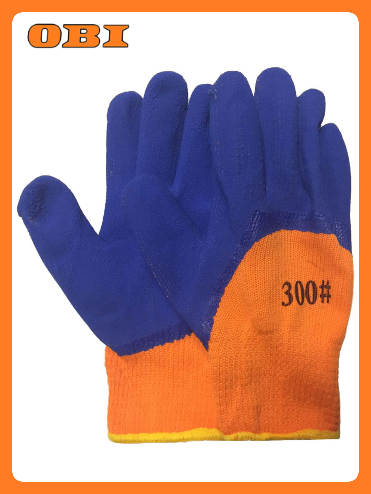 Перчатки Sapphire акриловые 3/4 облив 1 пара, акрил, утепленные, универсальный, оранжевый