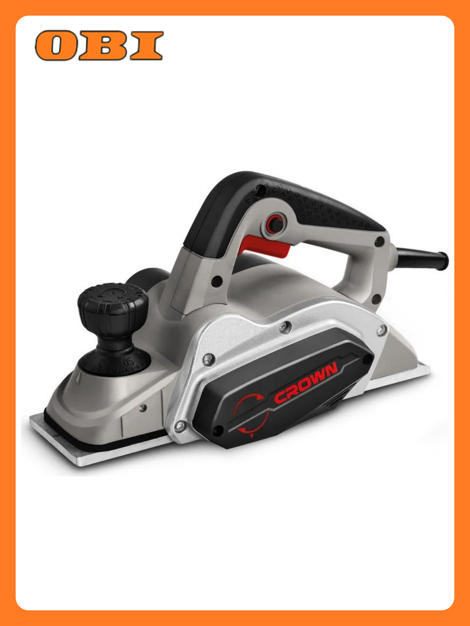 Рубанок электрический Crown CT14019X, 710Вт, 82мм, глубина строгания до 2.5мм