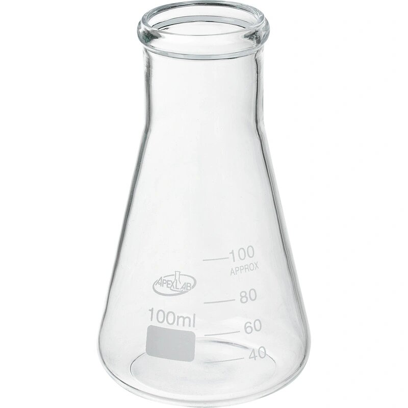 Колба коническая КН-3-100-34, с дел, ТС,  ГОСТ 25336-82 Apexlab