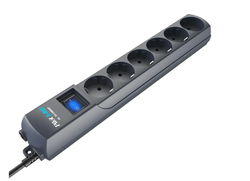 Сетевой фильтр Pilot S-MAX 1.8м (6 розеток)