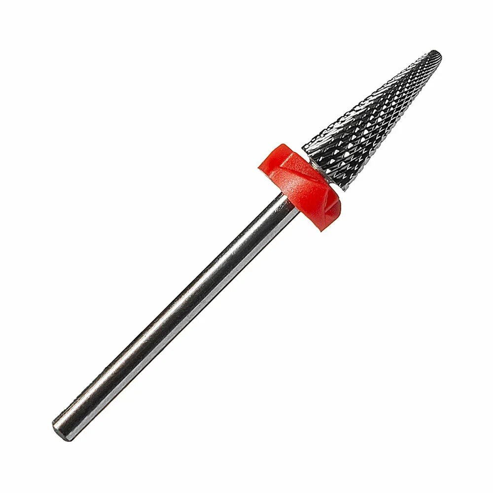 Фреза IRISK , Конус, ёлка (Т-14, O5мм) (Красная, мелкая нарезка) твердосплавная , б806-01-01