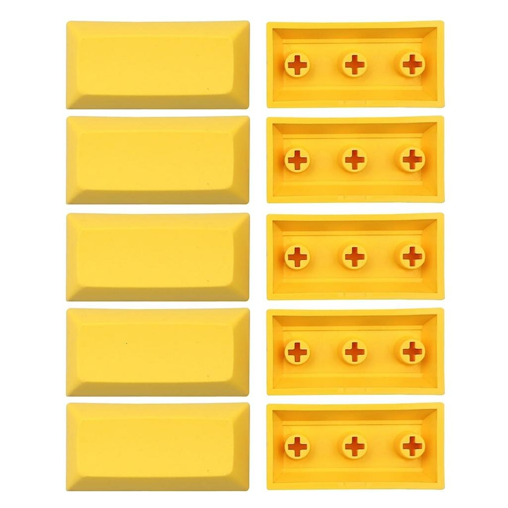 2U DSA Кейкапы PBT 10 шт, Желтый