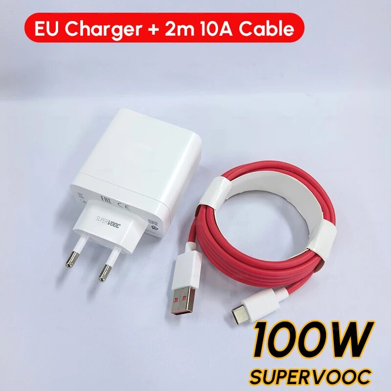 EU Charger + 2m 10A Cable 100W SUPERVOOC