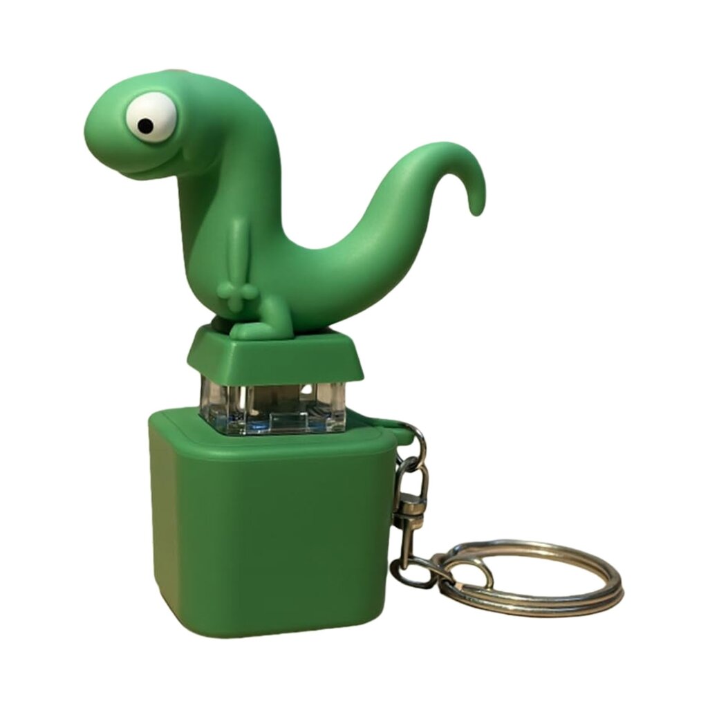 Светящийся звуковой брелок-ящерица для снятия стресса