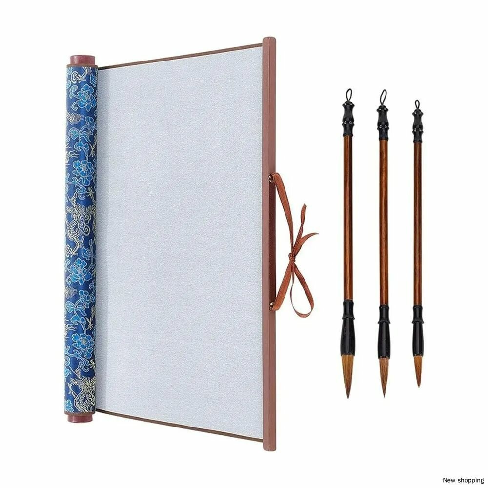 Набор для китайской каллиграфии без чернил, многоразовые ручки для письма водой, волшебная ткань, свиток, традиционные ручки