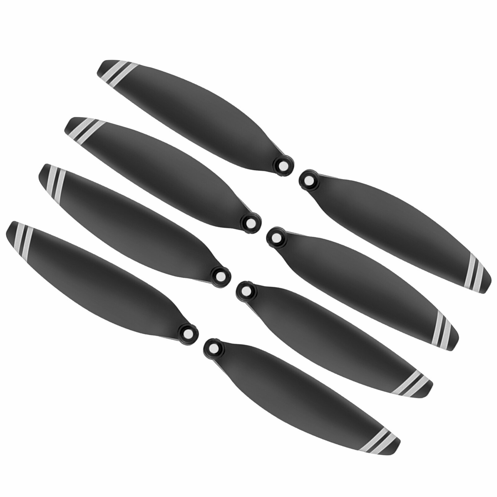 4 Пары Пропеллеров для БПЛА RC LS-38, Размер Упаковки 10*2*2см, Вес Упаковки 25г, Пластиковая Упаковка