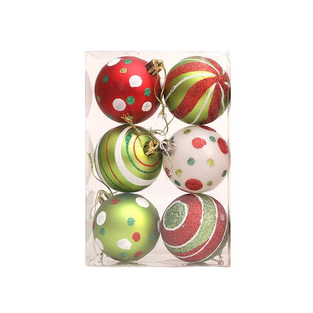 6шт Рождественская Елка Фенечки Большой Горошек Висит Шарм Кулон Орнамент