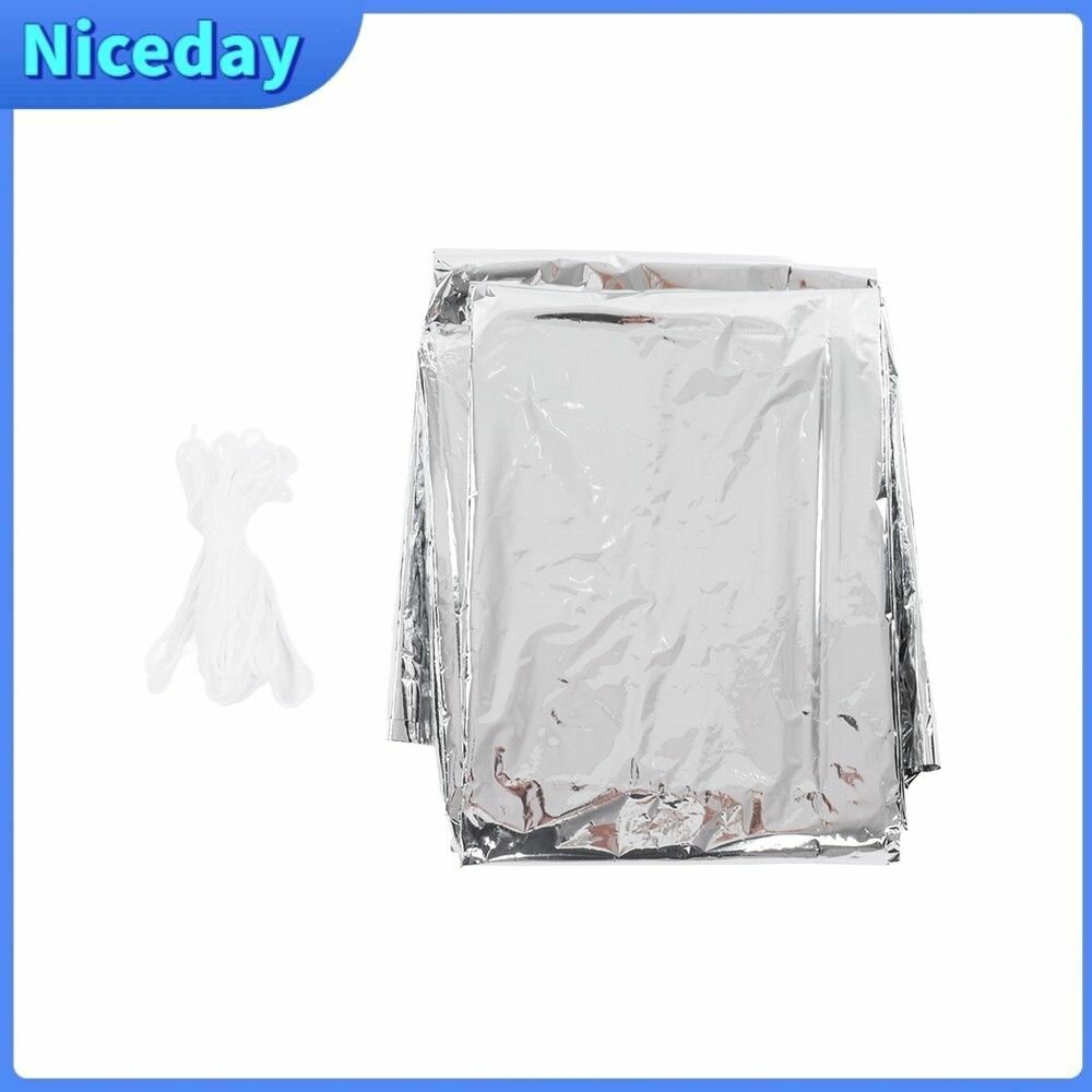 Палатка выживания, одноразовая, водонепроницаемая, серебристая.