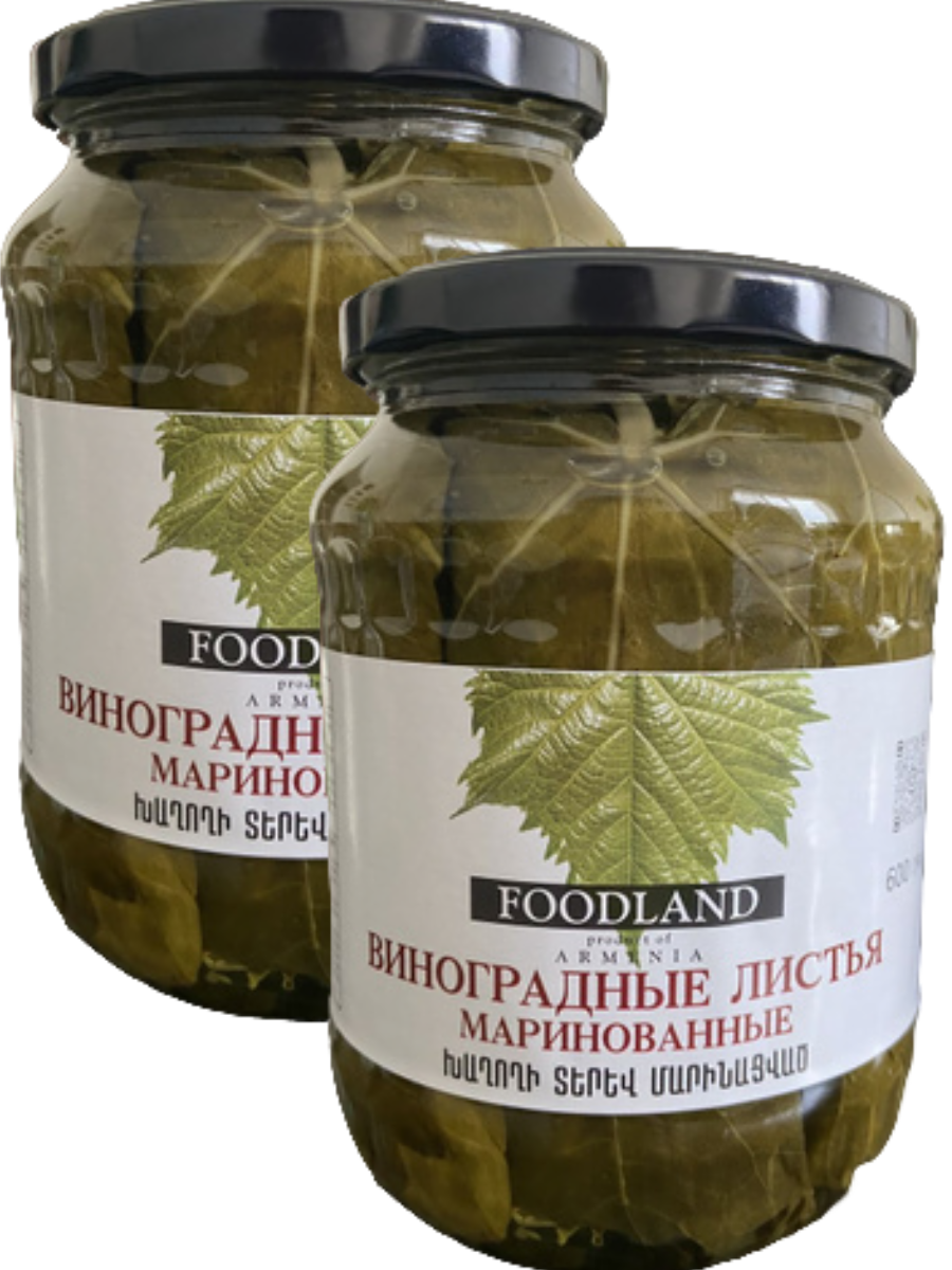 Листья виноградные для долмы Foodland 2шт по 810 гр.