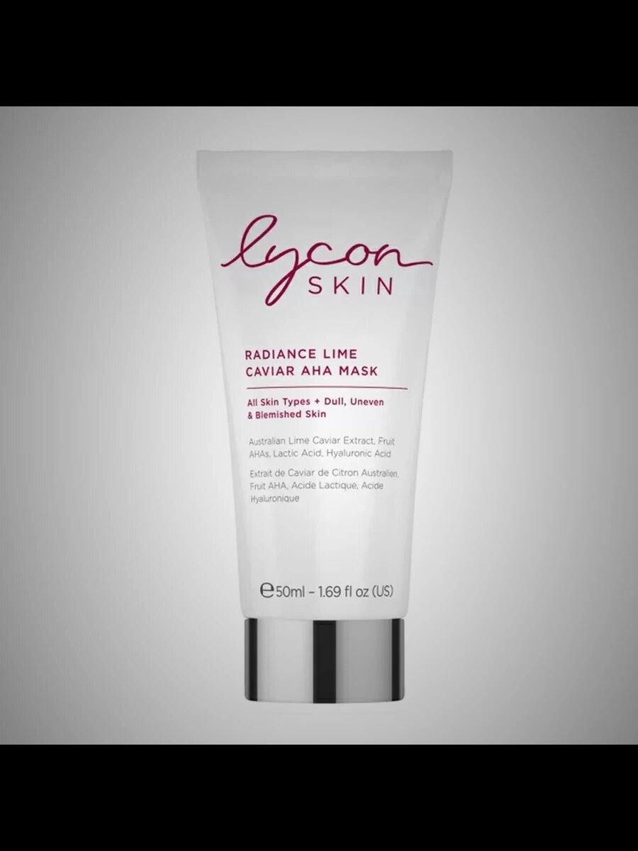LYCON SKIN Radiance Lime Caviar AHA Mask, Многофункциональная уходовая маска 50 мл