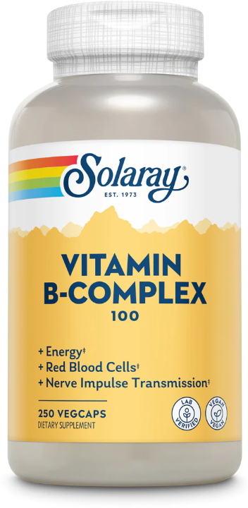 Solaray Vitamin B-Complex 100 (Б-комплекс) 250 вег капсул (Solaray)