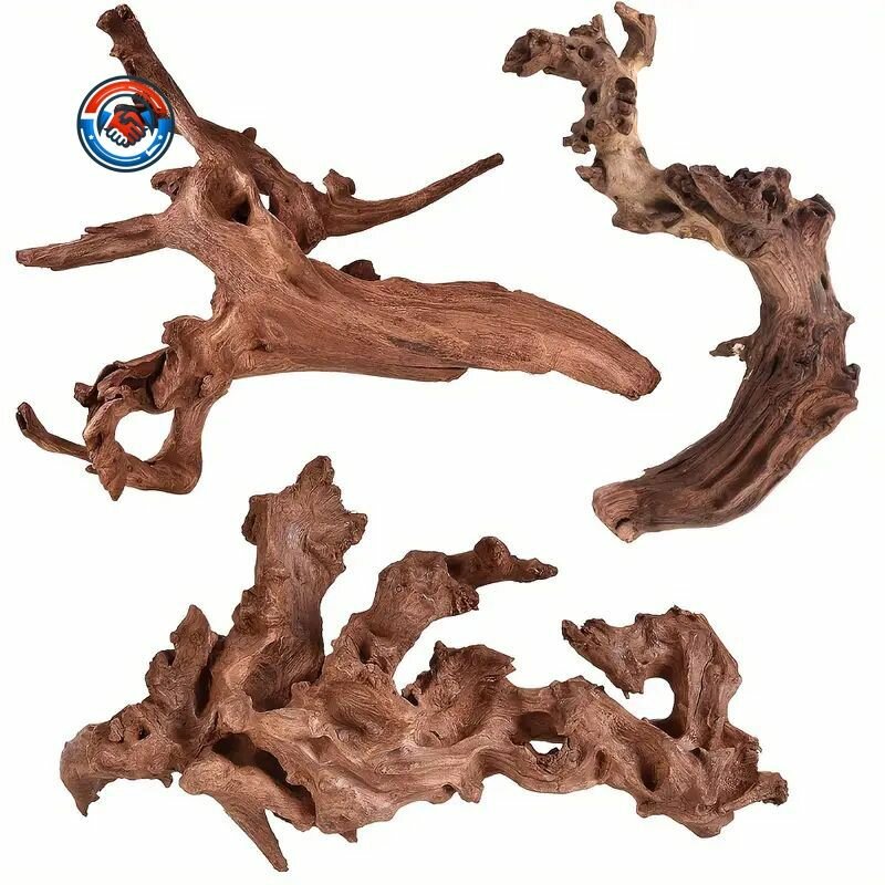 Натуральная коряга для аквариума и террариума, природное дерево, укрытие для рыб и рептилий, декоративная ветка для черепах и змей, уникальный ландшафтный элемент