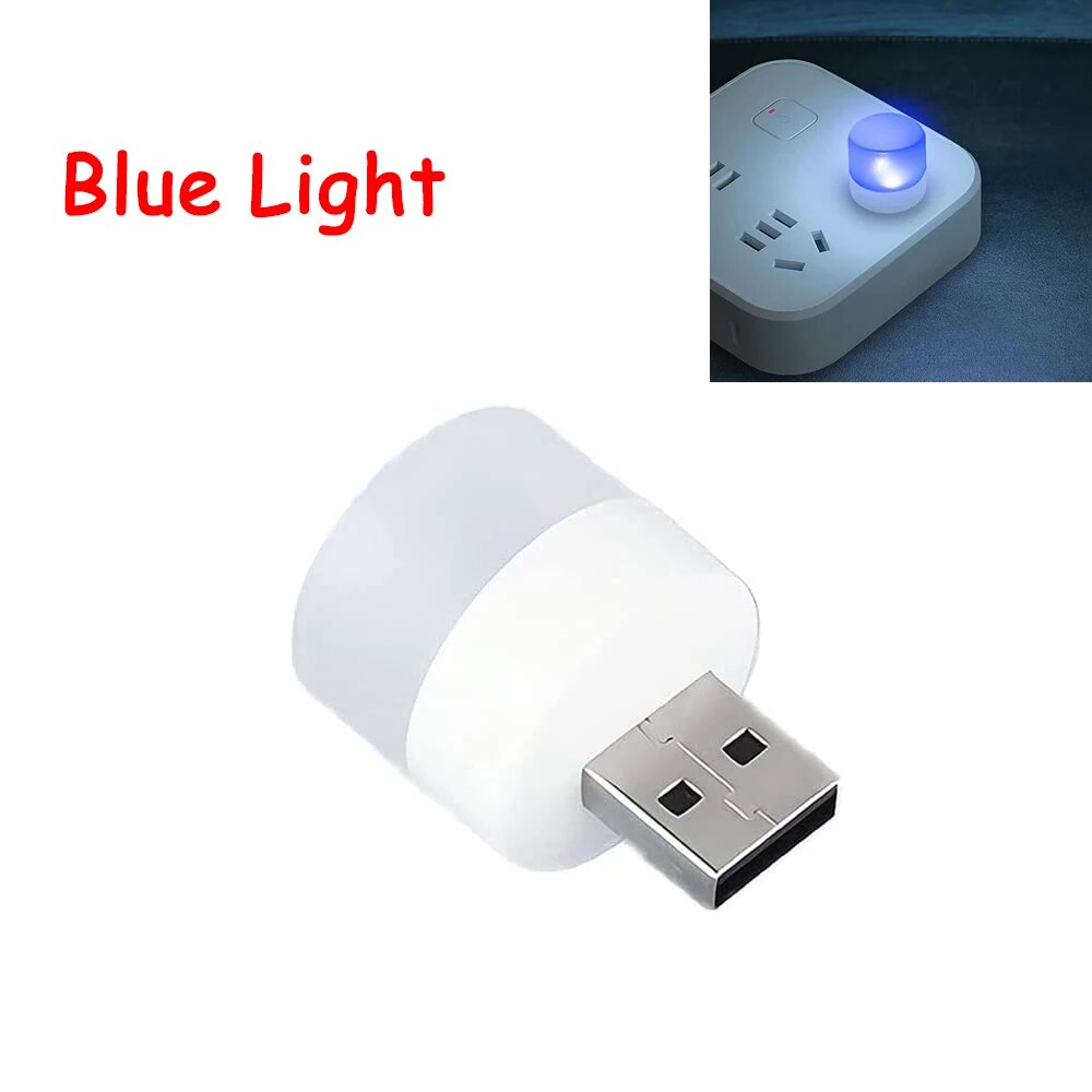 Мини ночник USB круглый
