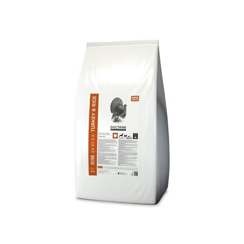 Корм Доктрин для взрослых собак всех пород, с индейкой и рисом 18 кг