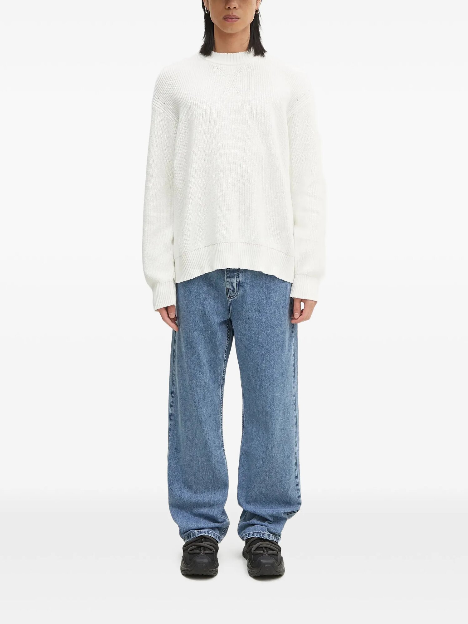 Свитер NAPAPIJRI Logo crew-neck sweater, размер 50, , white — фото 1