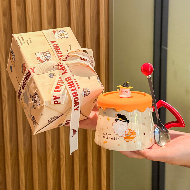 Милая керамическая кружка в виде привидения — отличный подарок на день рождения, идеально подходящий для лучших подруг или в качестве подарка к началу учебного года/выпускному.