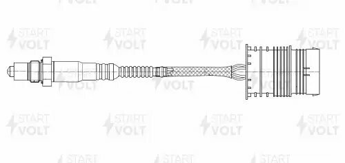 Лямбда-зонд L=750 mm Mazda 3 1.4 03>/MPV II 2.0 00-02, Mitsubishi Colt V 1.3/1.6 96-00