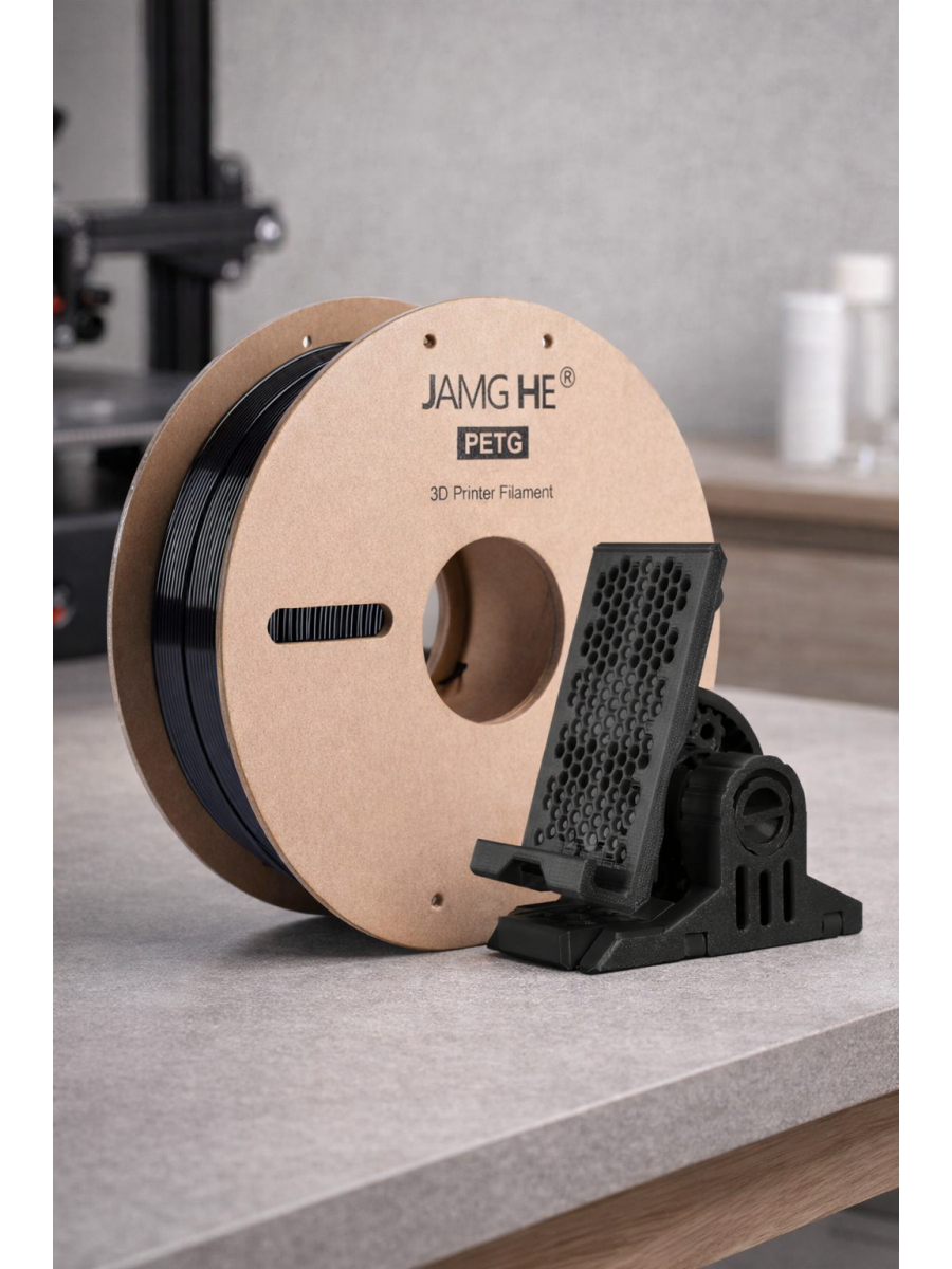 Пластик для 3D-печати PETG, JAMG HE, 1кг , 1.75 мм, черный