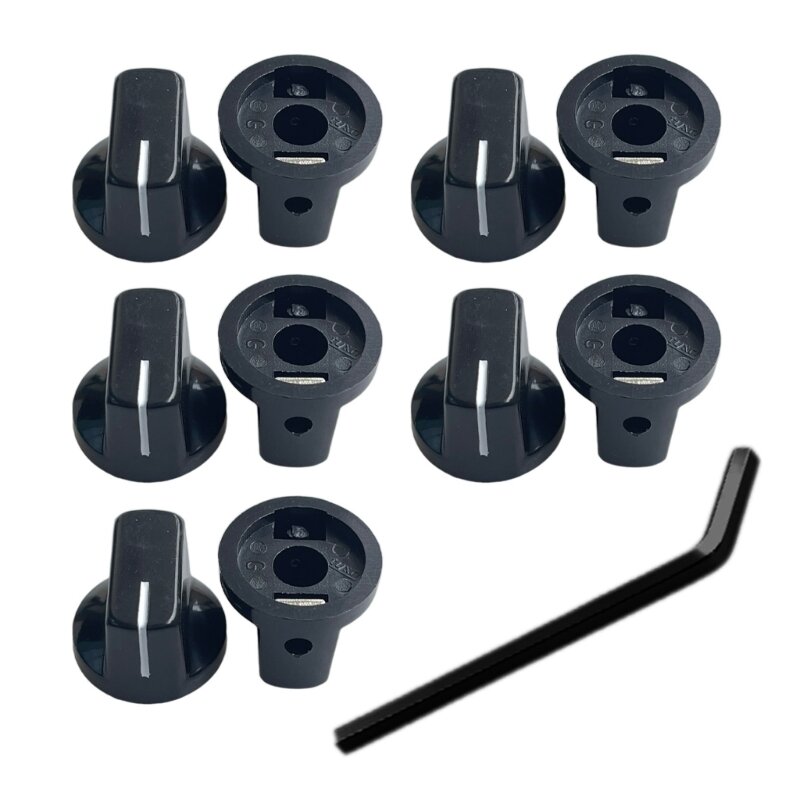 10Pcs Guitar Effect Pedal Knobs Guitar Pointers Control Knobs Easy to Install