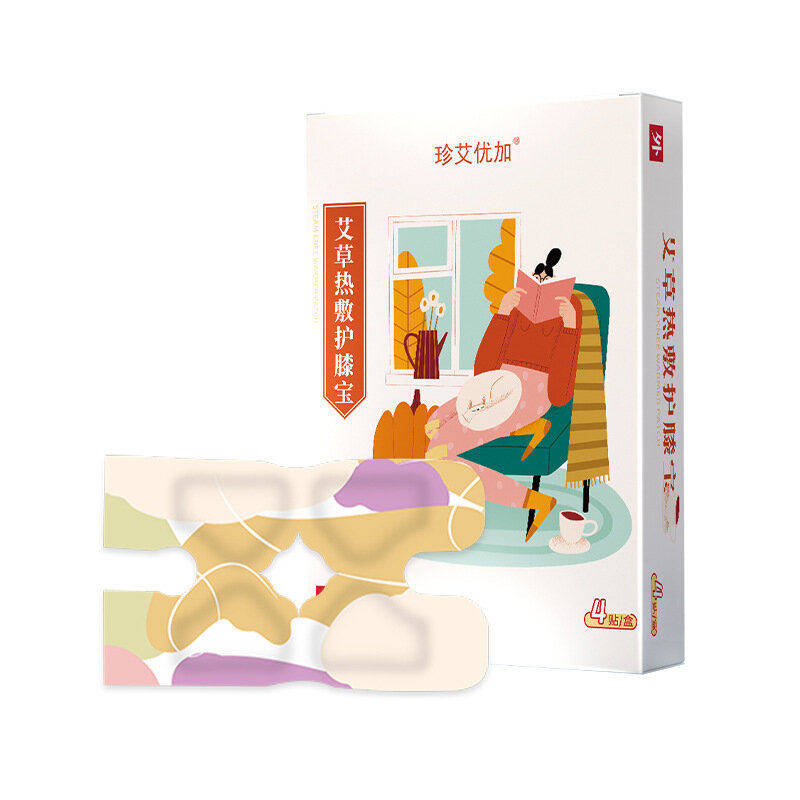 Горячий компресс пара теплая наклейка на колени оптовая полынь наколенник наклейки на суставы наклейки на колени теплая