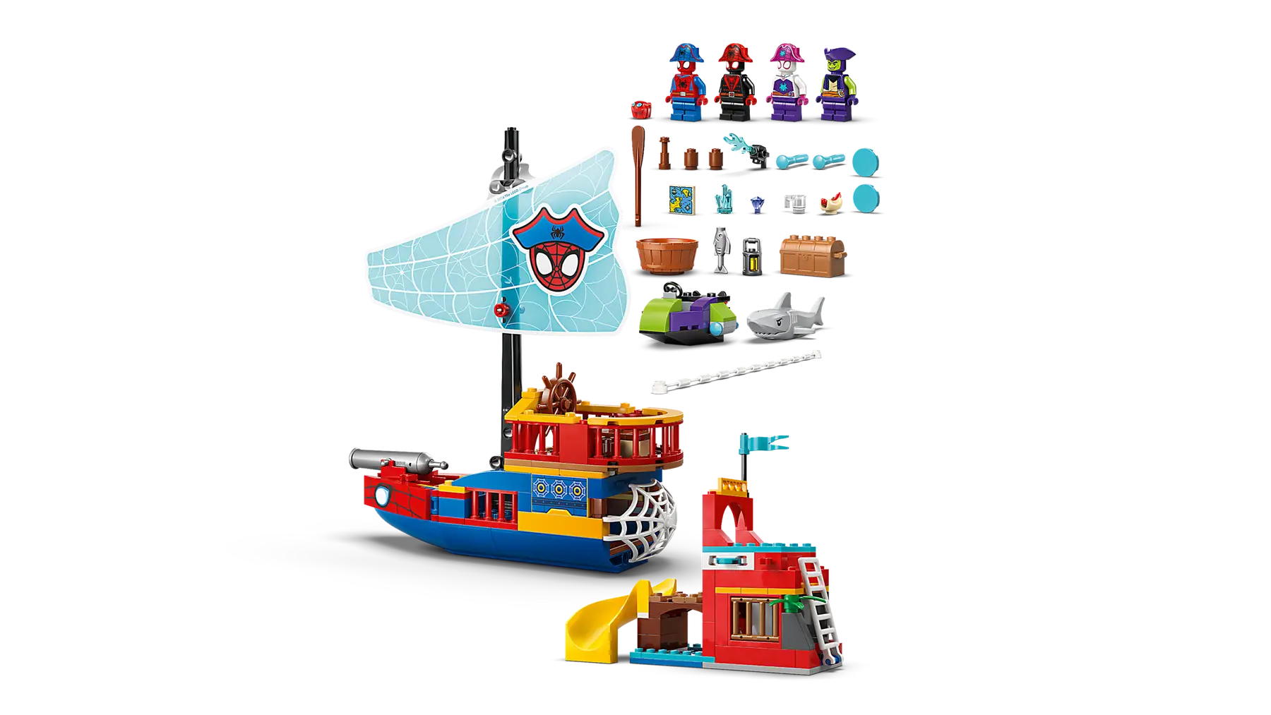 Конструктор LEGO Marvel 11208 Пиратский корабль команды Spidey, 201 дет. — фото 1